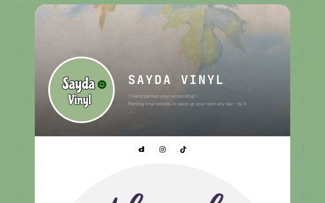 Sayda Vinyl Socials